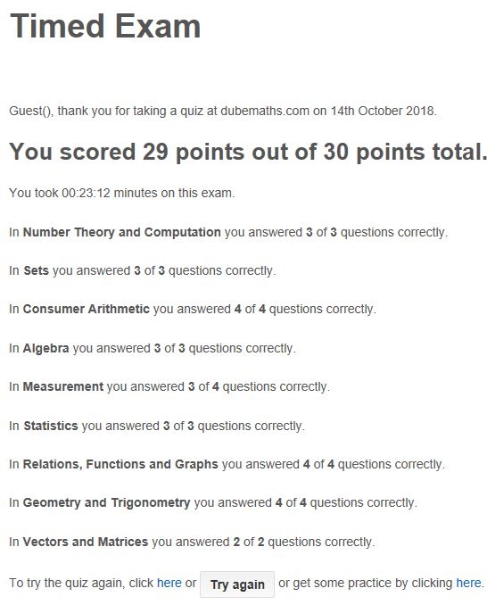 CSEC Maths Multiple Choice e-tests – Practice exams with immediate ...